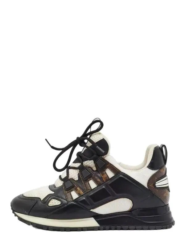 LOUIS VUITTON Run Away Monogram Canvas Sneakers - Black