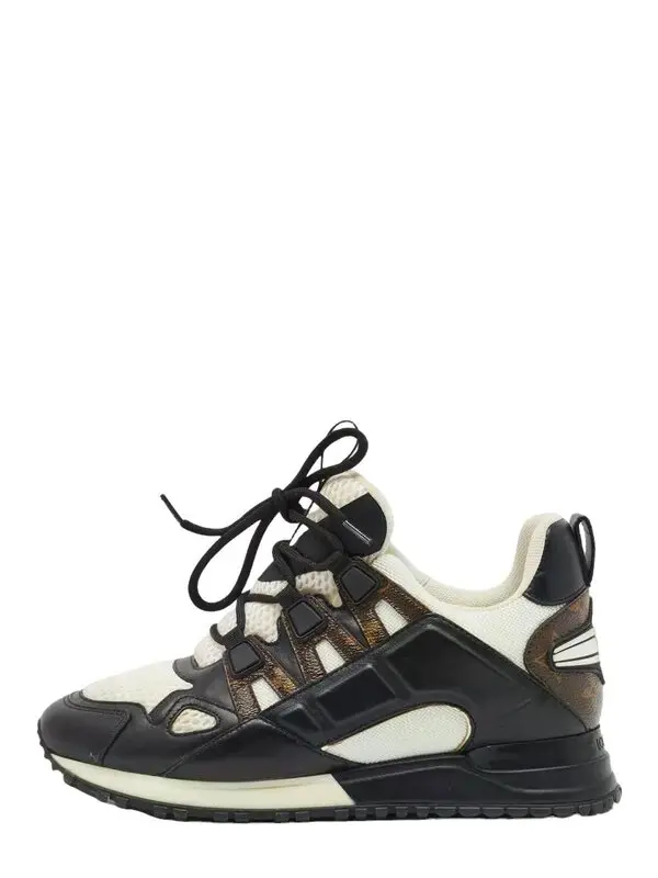 LOUIS VUITTON Run Away Monogram Canvas Sneakers - Black