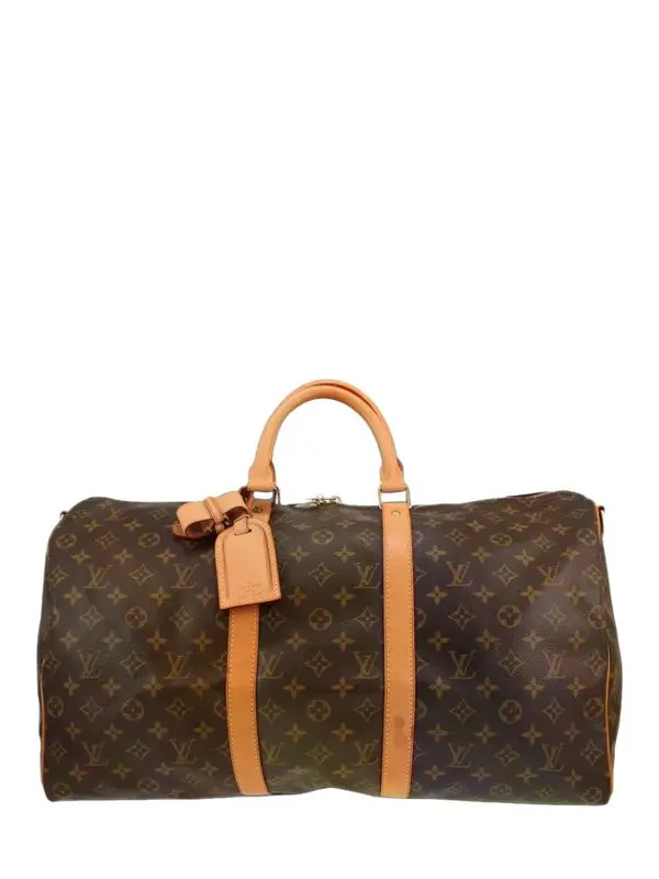 LOUIS VUITTON 2005 50 Keepall Monogram Luggage - Brown