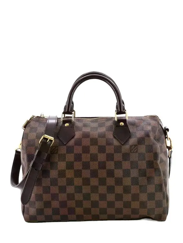 LOUIS VUITTON Damier Speedy Bandouliere 30 Shoulder Bag - Brown