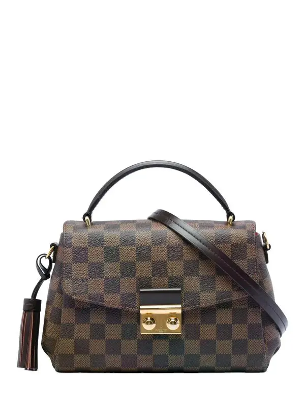 LOUIS VUITTON Damier Ebene Croisette Satchel - Brown