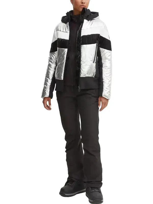 SPORTALM Panelled Hooded Ski Jacket - Silver