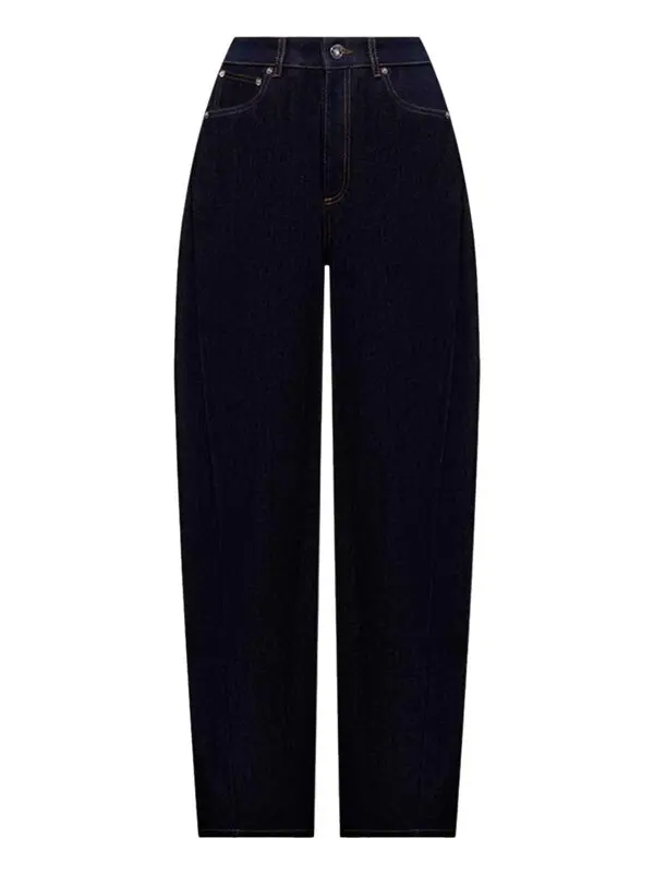 Givenchy Logo Patch Jeans - Blue