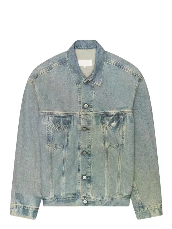 MAISON MARGIELA Tape-detail Denim Jacket - Blue