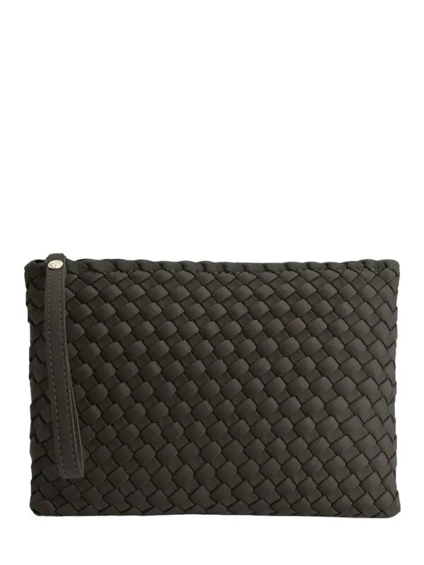 MARREA Woven Clutch - Brown
