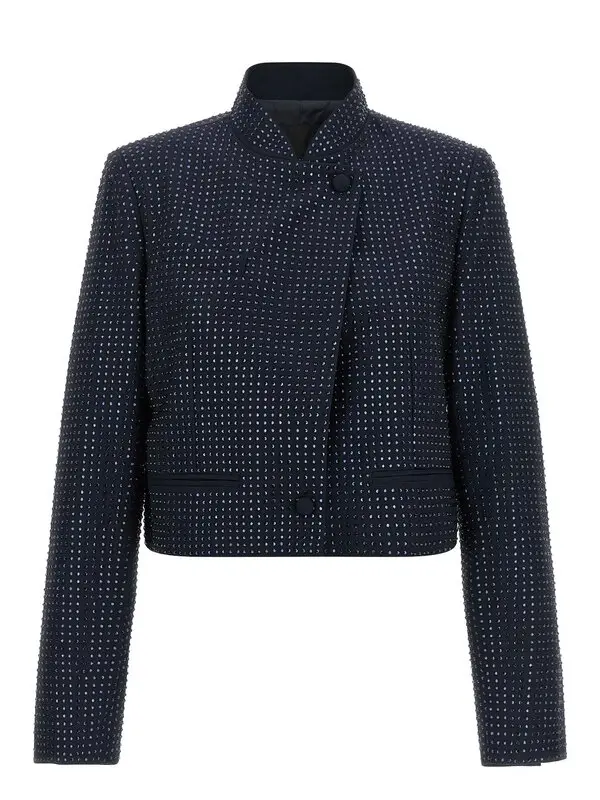 Pinko Morasca Cropped Blazer - Blue