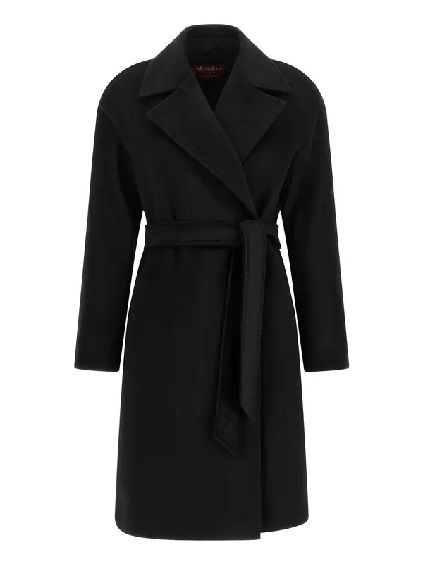 Max Mara Dravenna Wool Overcoat - Black