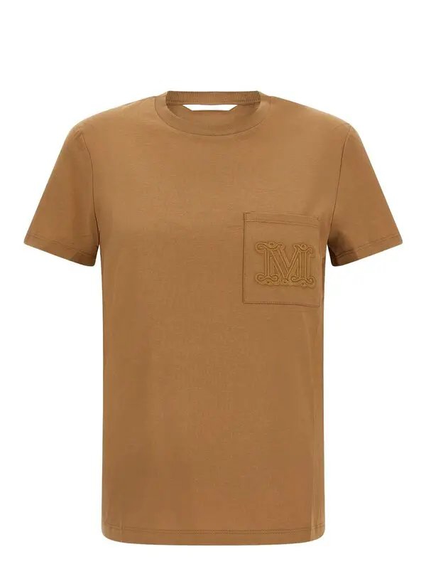 Max Mara Papaya Cotton T-shirt - Beige