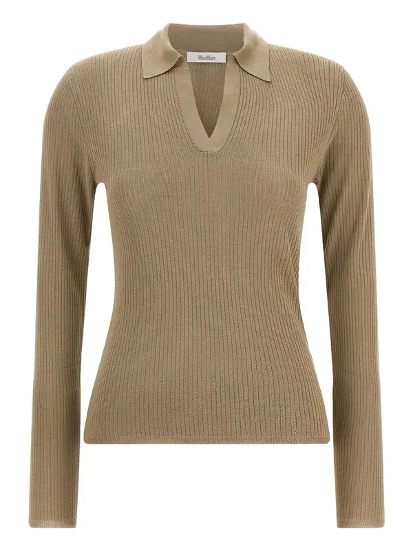 Max Mara Gergo Silk And Cashmere Sweater - Beige