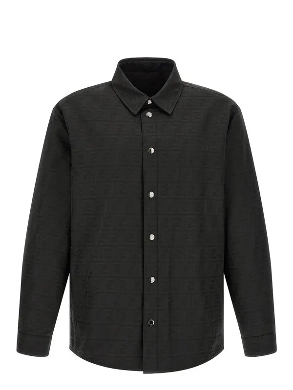 Fendi Ff' Jacquard Overshirt - Black
