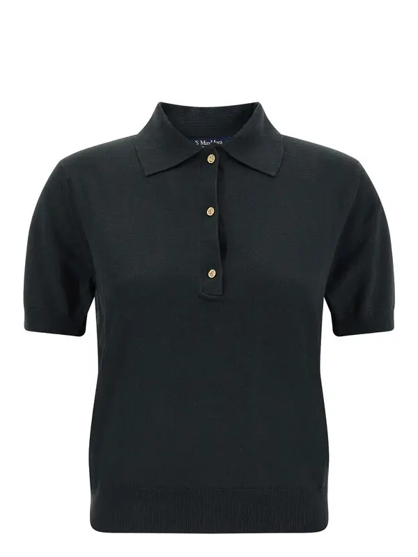 Max Mara Pomposa Knit Shirt - Black