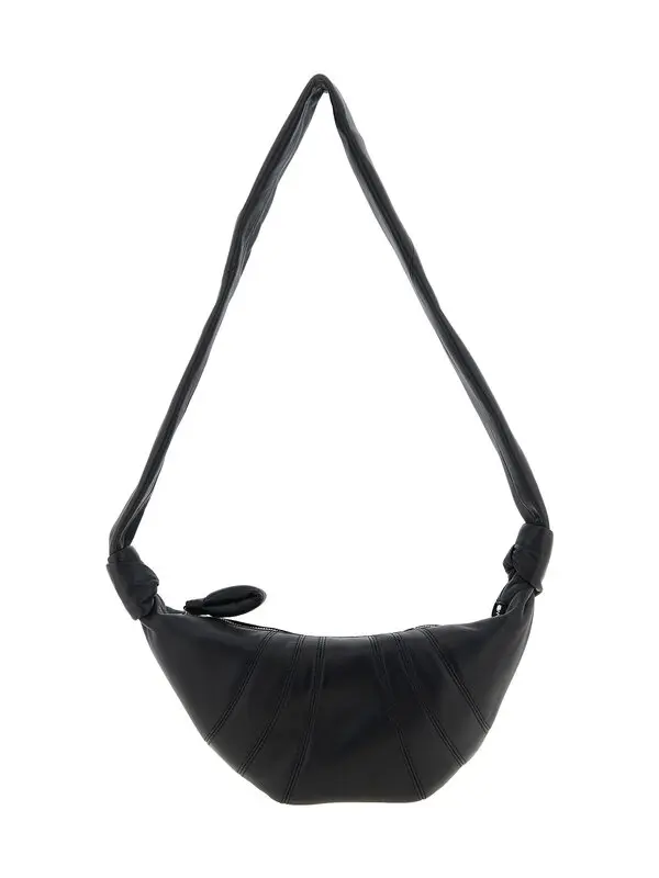 LEMAIRE Small Croissant Shoulder Bag - Black