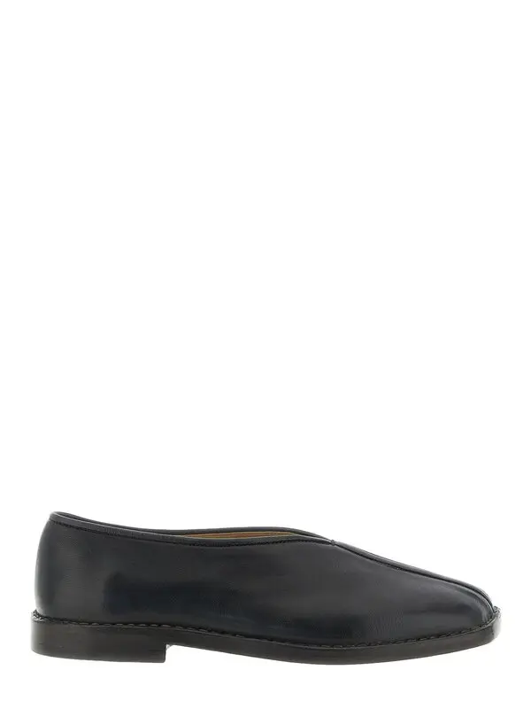 LEMAIRE Piped Slippers - Brown