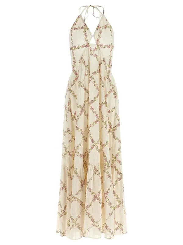 Twin-set Floral Printed Dress - White
