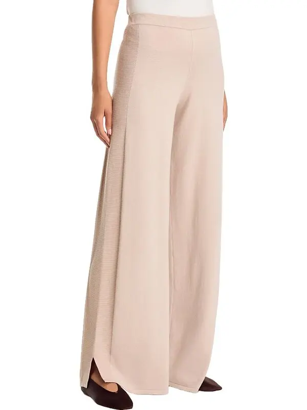 EMME Knit Wide Leg Pants - Sand