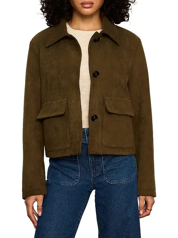 Sanctuary Avid Faux Suede Jacket - Light Kala