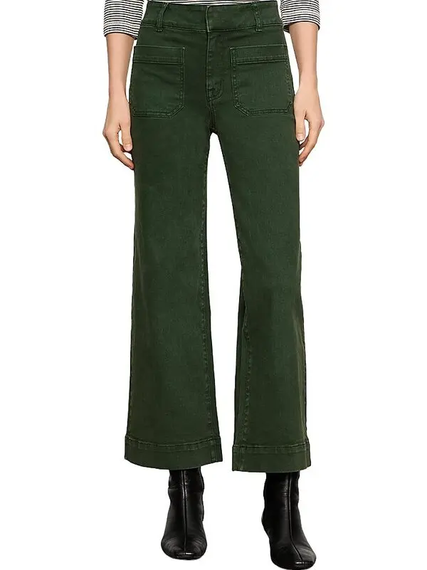 Sanctuary Chelsea Wide Leg Jeans - Washed Forest
