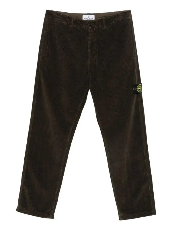 Stone Island Cotton Corduroy Trousers - Grey