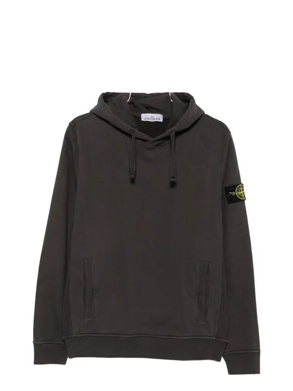 Stone Island Cotton Hoodie - Grey