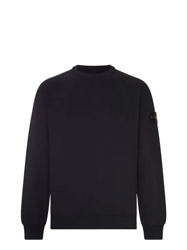 Stone Island Logo Sweatshirt - Black