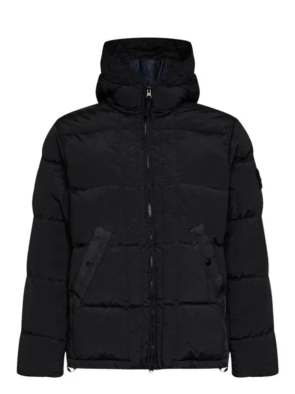 Stone Island Nylon Down Jacket - Black
