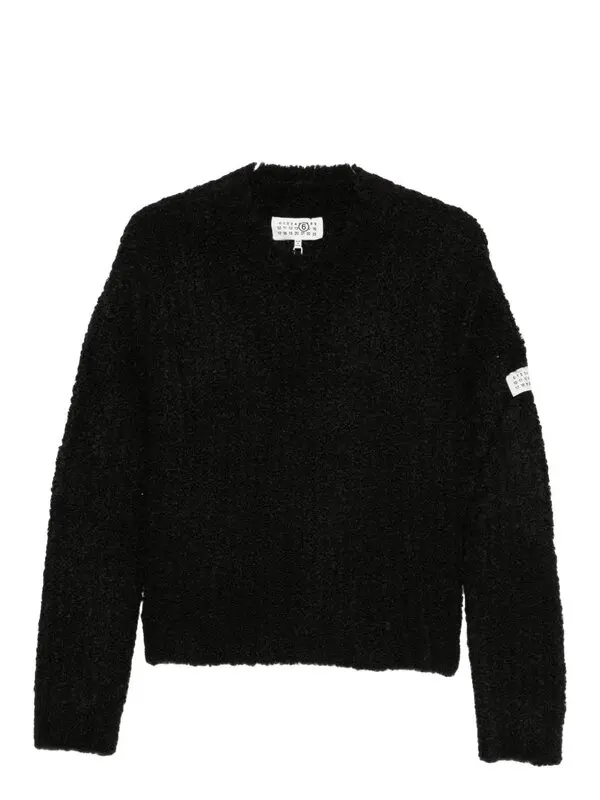 MAISON MARGIELA Logo Crewneck Jumper - Black