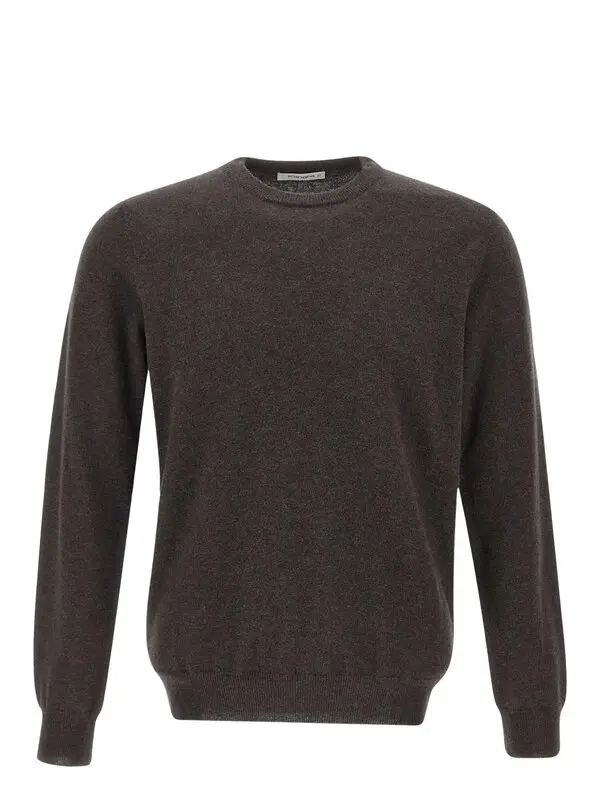 KANGRA Crew-neck Pullover - Brown