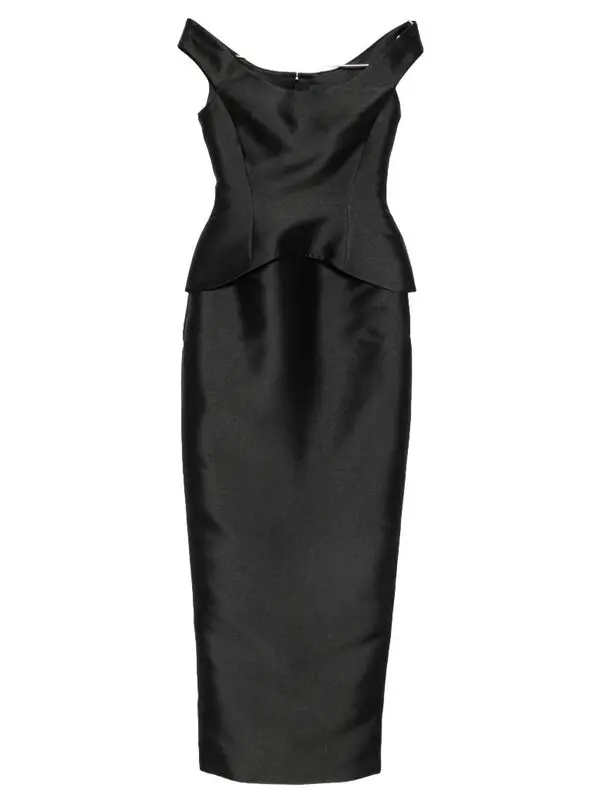 Solace London Pieta Maxi Dress - Black