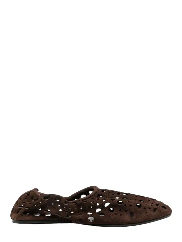 Alaïa Neo Vienne Slippers - Brown