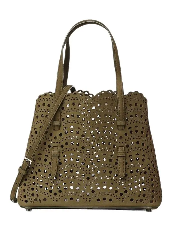 Alaïa Mina 25 Leather Handbag - Green