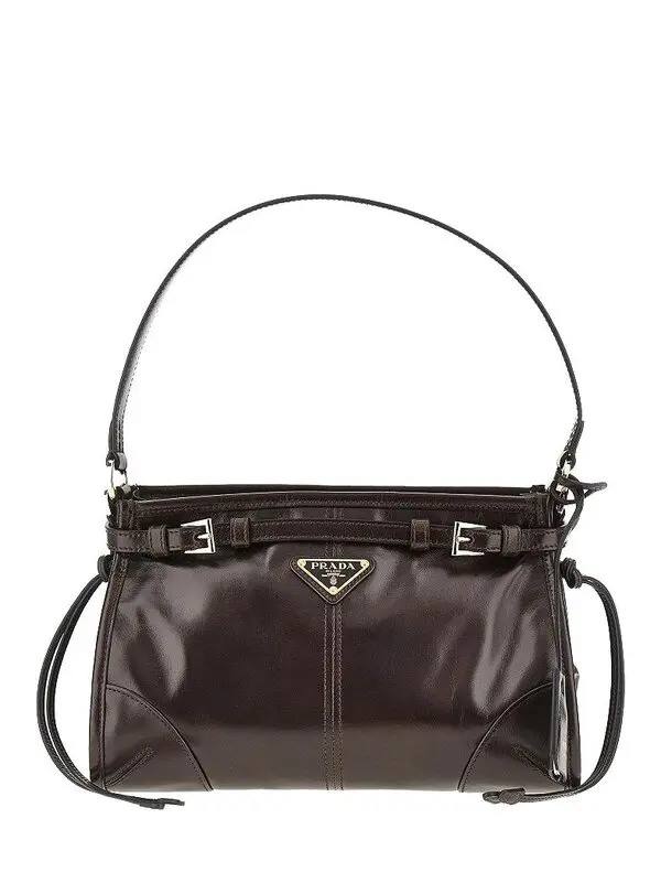 Prada Small Bonnie Top-handle Bag - Brown