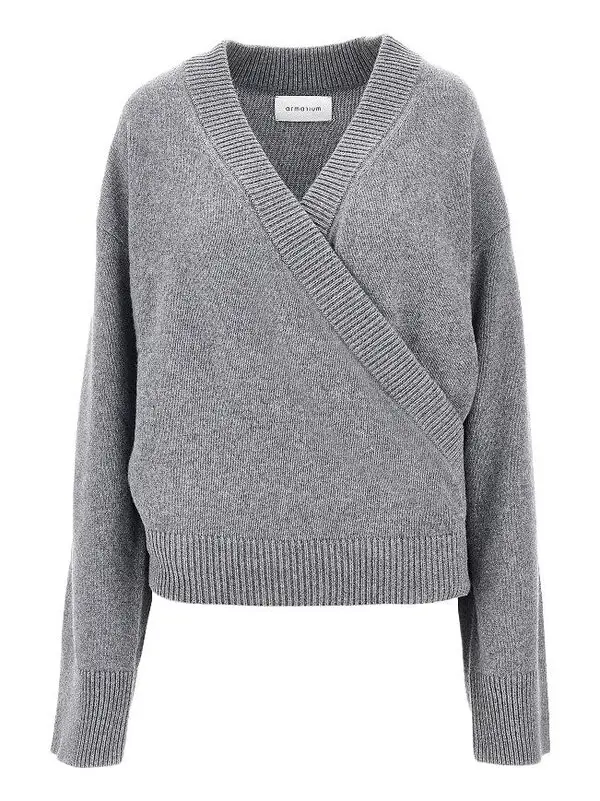 ARMARIUM Elenia Wool And Cashmere Cardigan - Grey