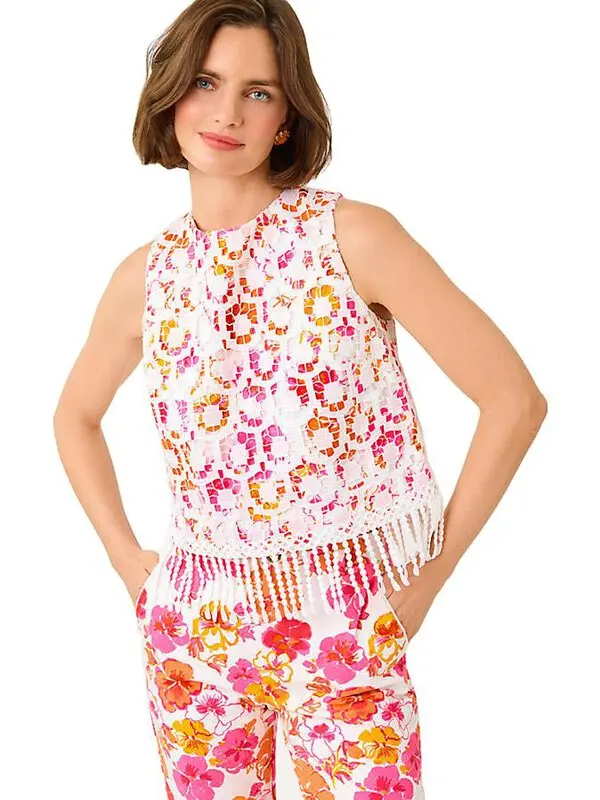 Lilly Pulitzer® Annaleese Sleeveless Top - White