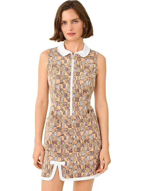 Lilly Pulitzer® Upf 50+ Luxletic Kathy Bow Dress - Iced Latte