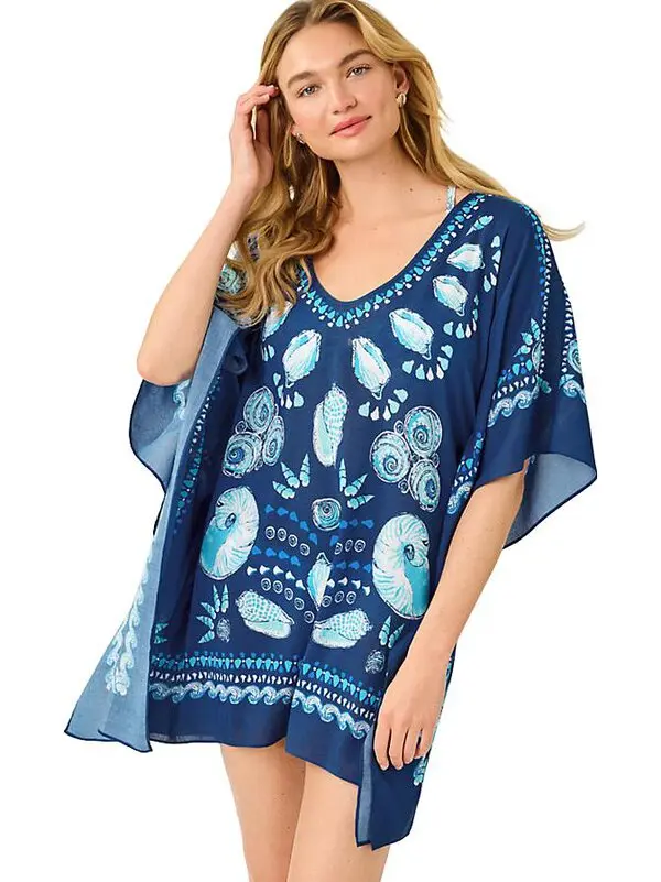 Lilly Pulitzer® Airsy Kaftan Cover-up - Navy