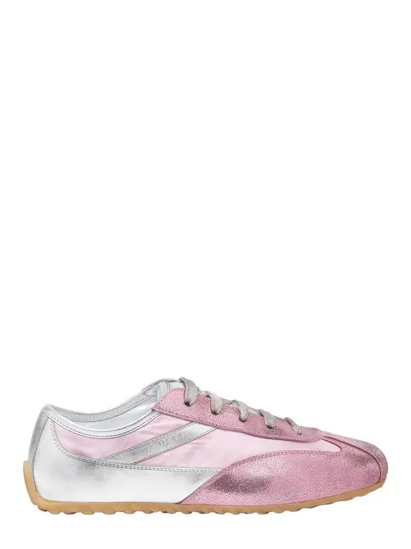 Alexander McQueen Leather Boxe Sneakers - Purple