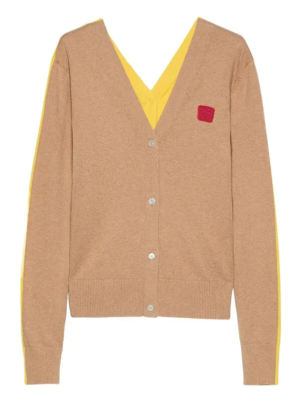 Max & Co. Cotton-cashmere Reversible Cardigan - Brown