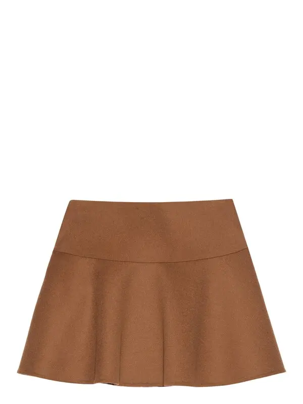 Max & Co. Virgin Wool Mini Skirt - Brown