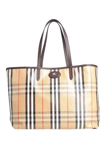 Burberry Cotton, Viscose, Linen Shopper Bag - Sand