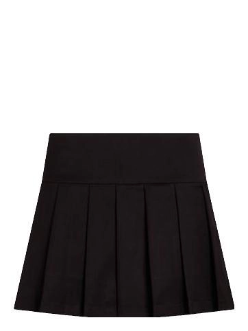 HINNOMINATE Pleated Twill Mini Skirt - Black