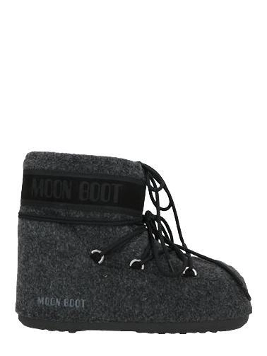 Moon Boot Polyester And Cow Leather Ankle Boots - Grey