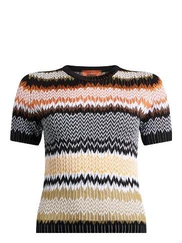 Missoni Short Sleeve Knitted T-shirt - Black