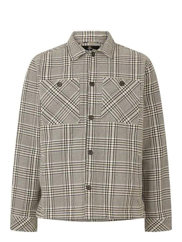 Barbour Check Overshirt - Nude
