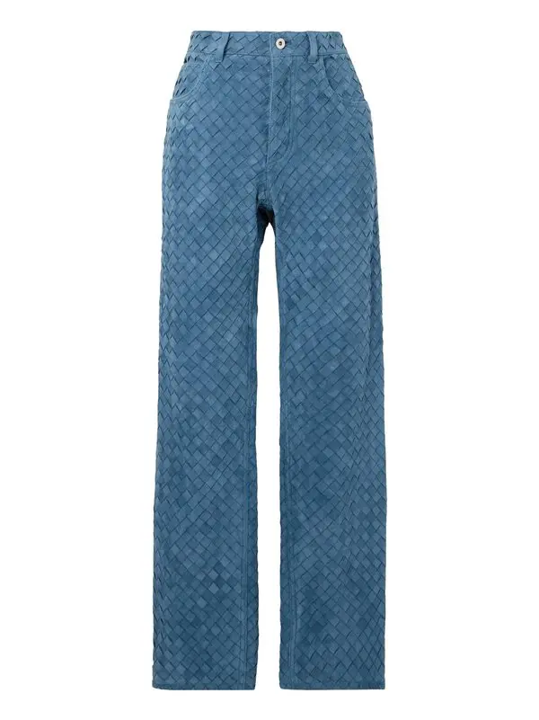 Bottega Veneta Straight Casual Pants - Blue