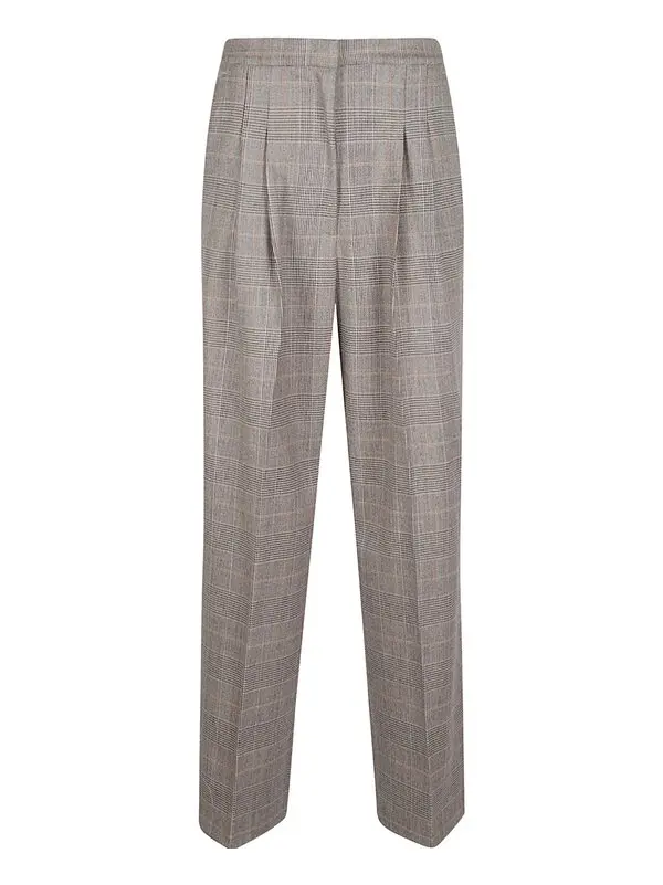 PT TORINO Grace Pleated Pants - Grey