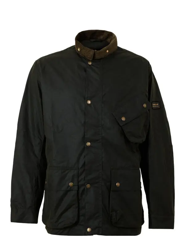Barbour Stand Collar Utility Jacket - Black