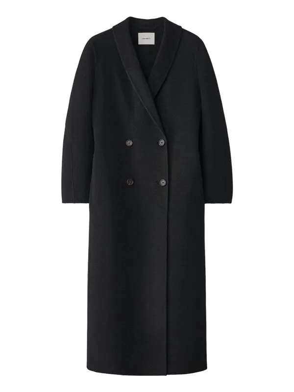 LISA YANG Double-breasted Coat - Black