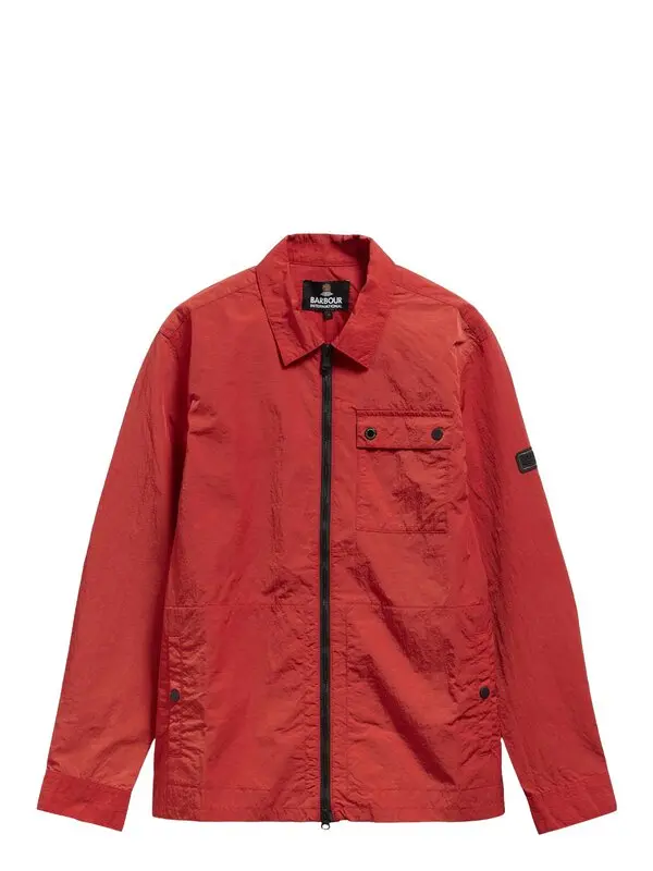 Barbour Shirt Collar Overshirt - Red