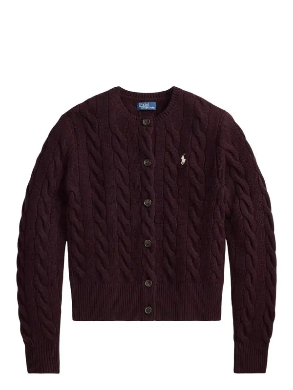 Polo Ralph Lauren Cable Knit Cardigan - Black