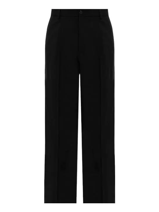 Dries Van Noten Casual Trousers With Belt Loops - Black